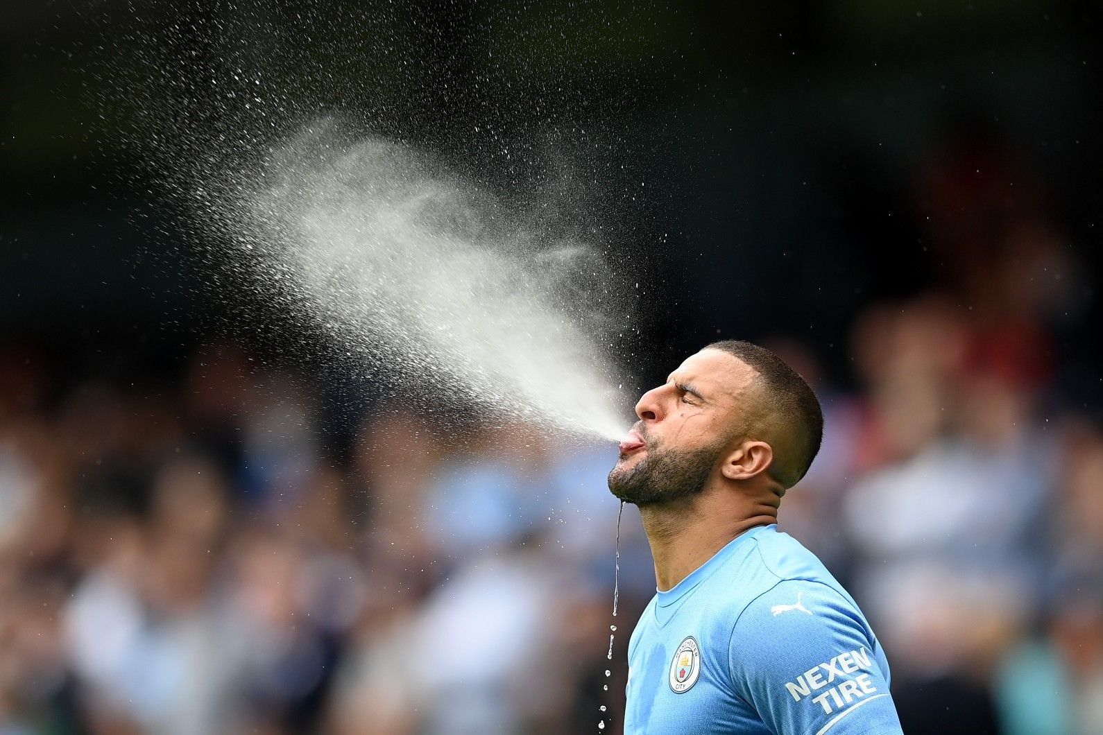 Kyle Walker reveals vital secret about his water spitting ritual